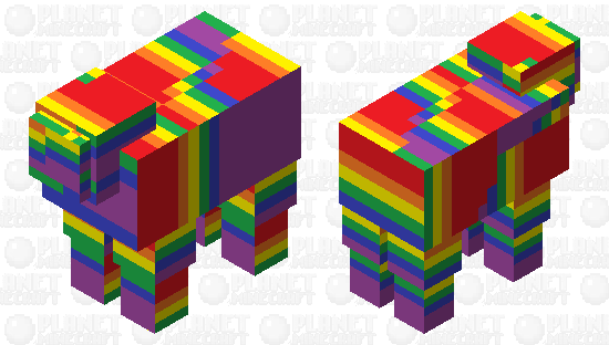 very rainbow sheep Minecraft Mob Skin