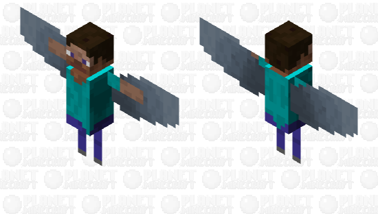 Small Flying Steve Minecraft Mob Skin