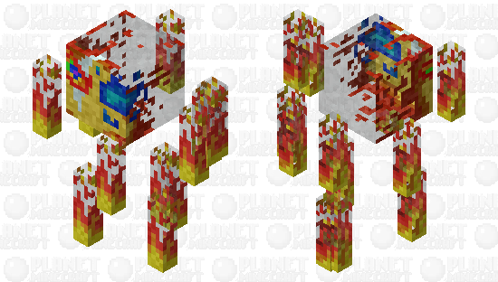 Vengful fire soul Minecraft Mob Skin