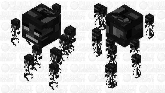 the wither heads Minecraft Mob Skin