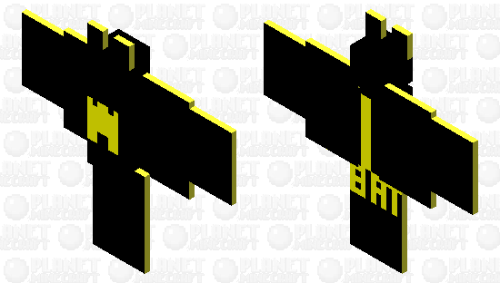 Bat Man logo Bat Minecraft Mob Skin