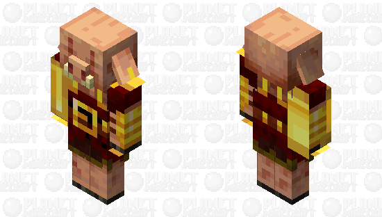 Armored Piglin2 Minecraft Mob Skin
