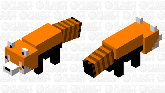 Red Panda Minecraft Mob Skin