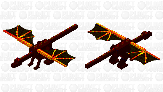 Lava Dragon Minecraft Mob Skin