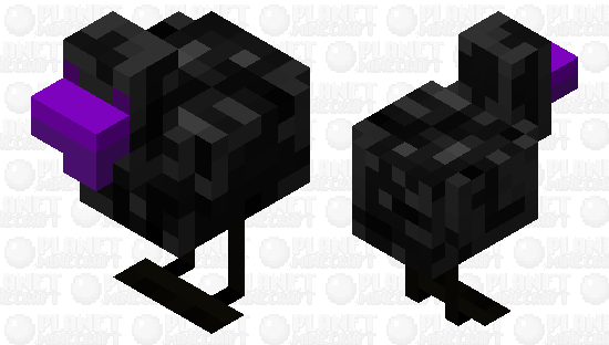 Ender Chicken Minecraft Mob Skin