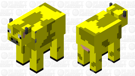 Golden Cow Minecraft Mob Skin
