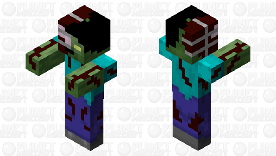 Improved Zombie Minecraft Mob Skin