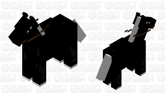 Better Black Horse Minecraft Mob Skin