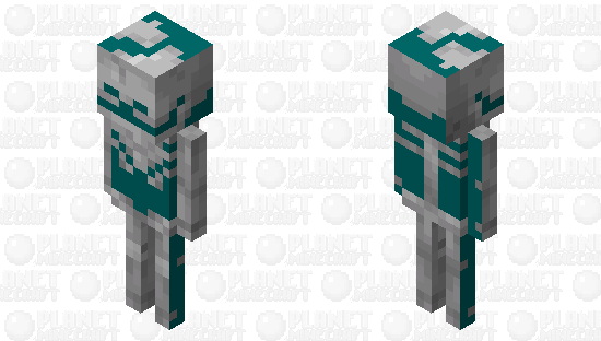 Soul Fire Skeleton Minecraft Mob Skin