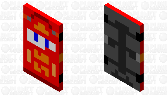 Lightning McQueen cape 2 Minecraft Mob Skin