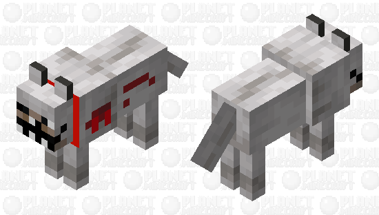 cursed wolf Minecraft Mob Skin