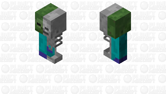 Zombie Meets Skeleton Minecraft Mob Skin