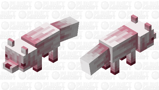 strawberry fox - _ - Minecraft Mob Skin