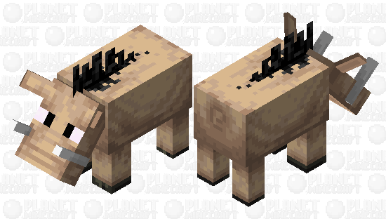 Hoglin Minecraft Mob Skin