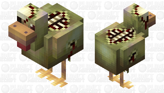 Zombie chicken Minecraft Mob Skin