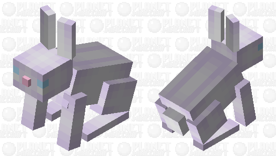 Soft Pastel Purple Rabbit Minecraft Mob Skin