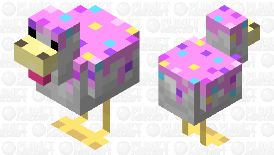 Food Collection - Cupcake Chicken Minecraft Mob Skin