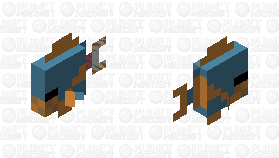Piranha tropic fish Minecraft Mob Skin