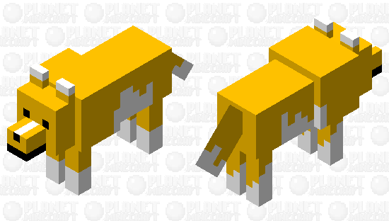 Golden Retriever Minecraft Mob Skin