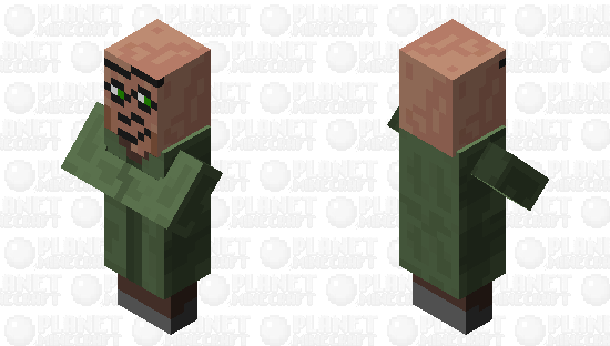 Clueless villager Minecraft Mob Skin