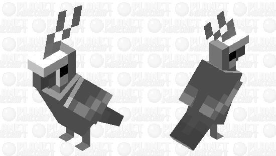 Male White Faced Cockatiel Minecraft Mob Skin