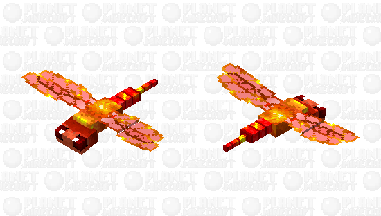 Lava dragonfly Minecraft Mob Skin