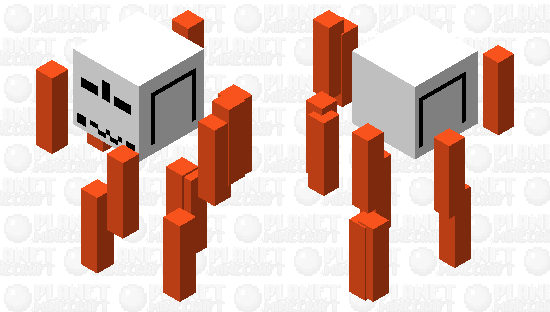 Fire Kitsune Head Minecraft Mob Skin