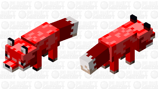 red fox Minecraft Mob Skin