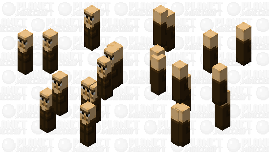Swarm of angry villagers Minecraft Mob Skin