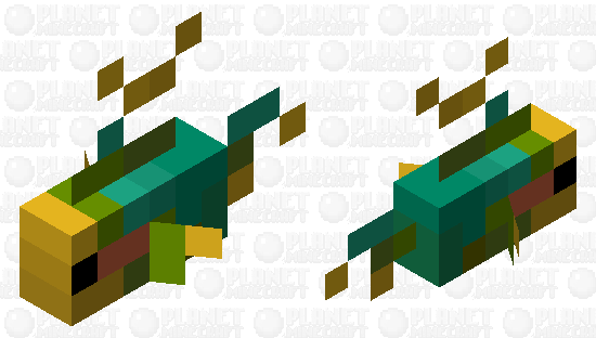 Yellow Tipped Turquoise Tetra Minecraft Mob Skin