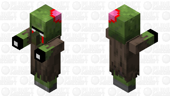 Zombie Villager Horror Minecraft Mob Skin