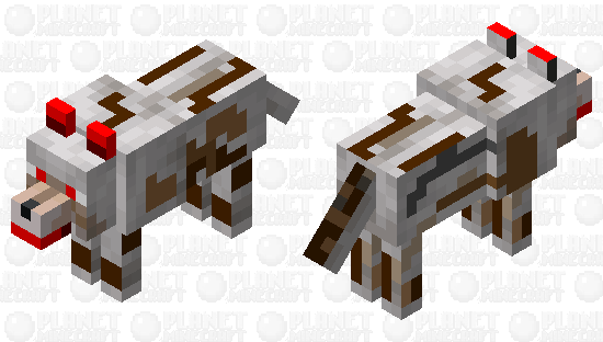 legless wolf Minecraft Mob Skin