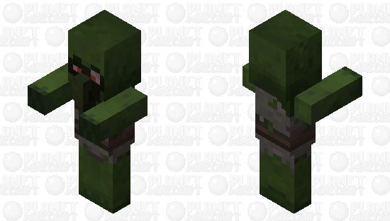 Diseased Zombie Villager (𝕱𝖔𝖗𝖇𝖎𝖉𝖉𝖊𝖓 𝕾𝖔𝖚𝖑𝖘) Minecraft Mob Skin