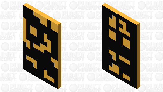 A CAPE ORANGE AND BLACK Minecraft Mob Skin