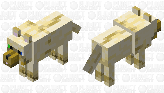 Desert wolf Minecraft Mob Skin