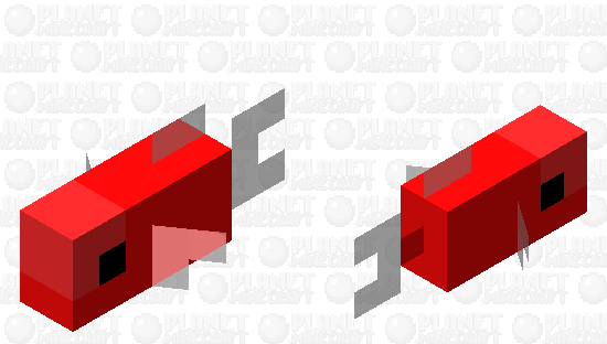 Red Glofish Minecraft Mob Skin