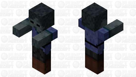 Bouldering Zombie Alex Minecraft Mob Skin