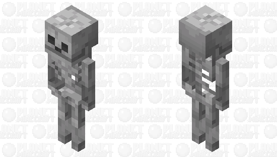 A slightly more realistic skeleton Minecraft Mob Skin