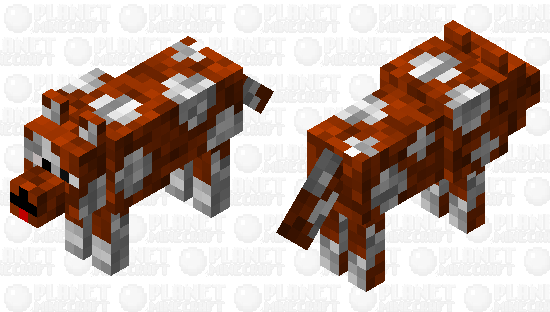 brown dog Minecraft Mob Skin