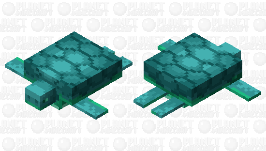 Glow turtle Minecraft Mob Skin
