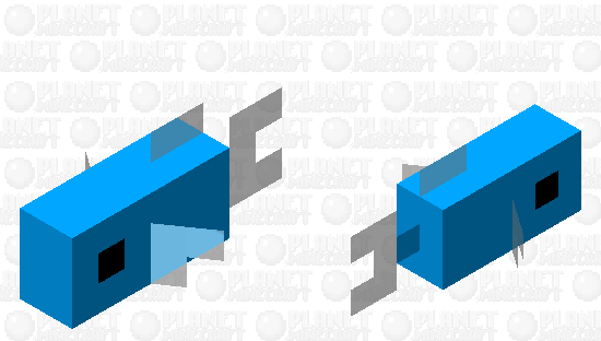 Blue Glofish Minecraft Mob Skin