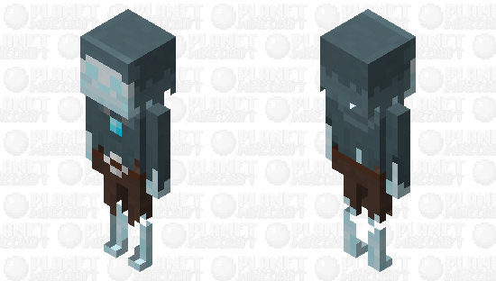 Better Stray Skeleton / with clothes / ver.2 Minecraft Mob Skin