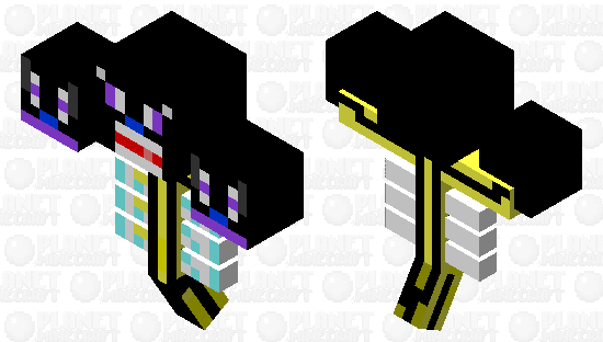 Cartoon wither. I am a Bee! Minecraft Mob Skin