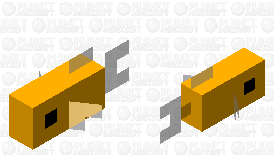 Orange Glofish Minecraft Mob Skin