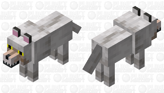 more realistic wolf skin Minecraft Mob Skin