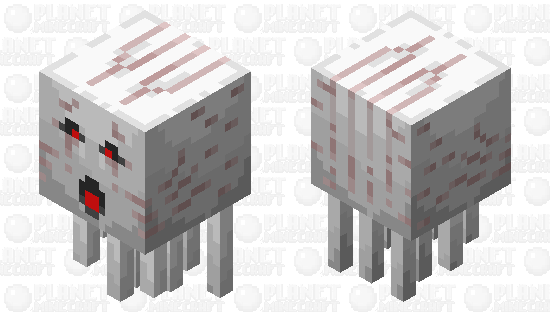 Ghast Shooting but Shaded by Me Minecraft Mob Skin