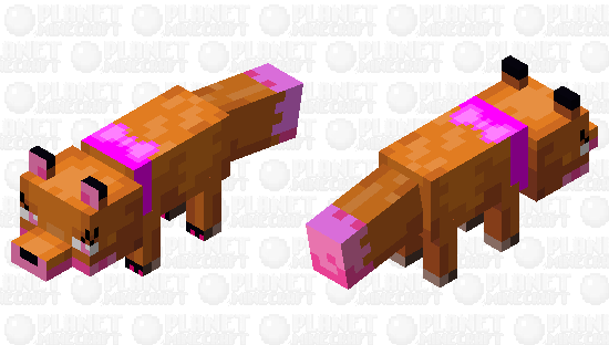 Girly girl fox Minecraft Mob Skin