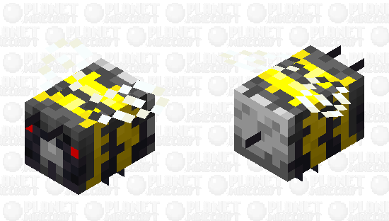 Old Bee (Angry) Minecraft Mob Skin
