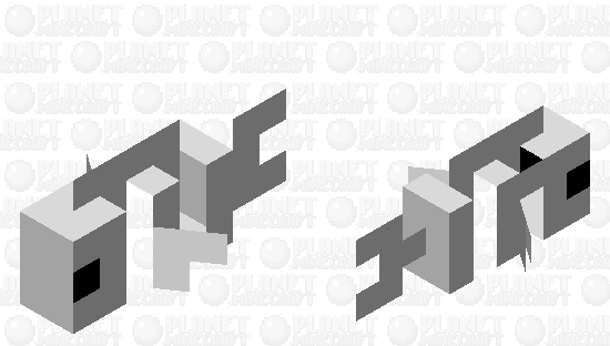 skeletal fish Minecraft Mob Skin