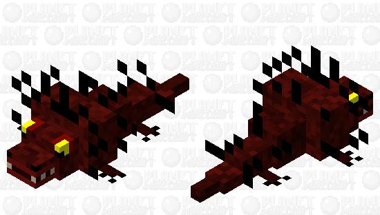 Spiky lizard Minecraft Mob Skin